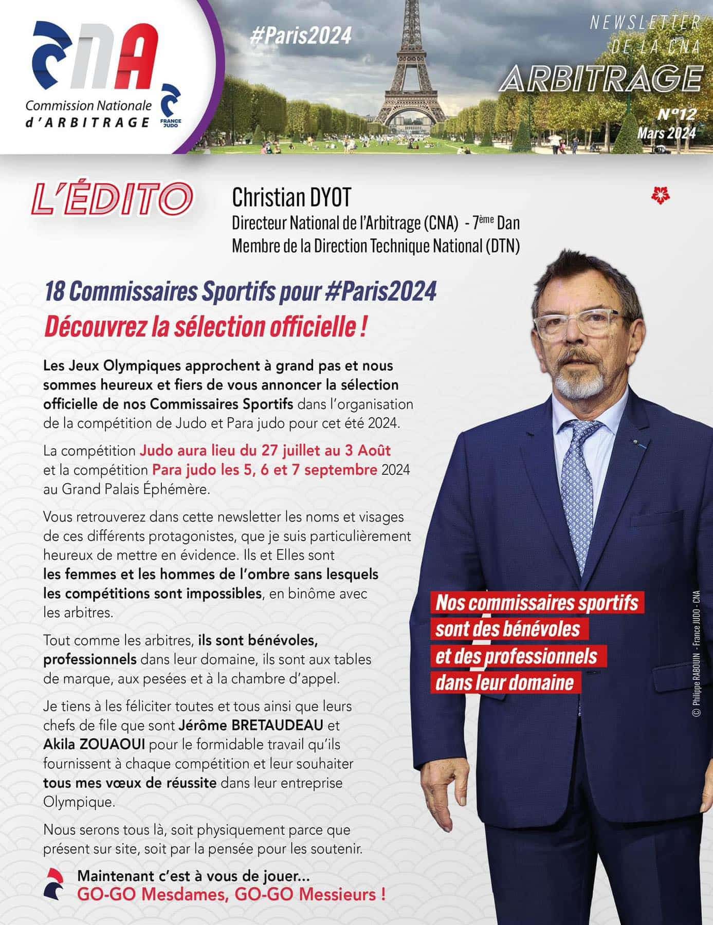 Les commissaires sportifs pour Paris 2024 - L'Esprit du Judo